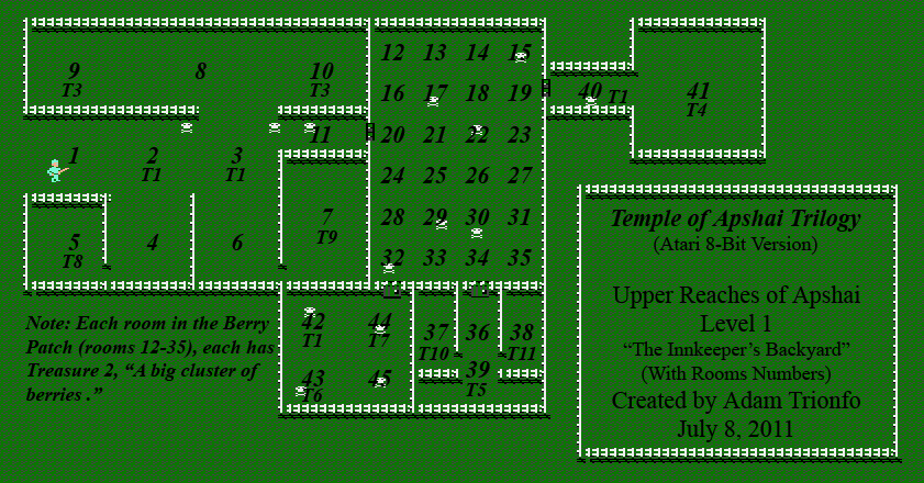 Temple of Apshai Trilogy Maps - Atari 8-Bit Computers - AtariAge Forums